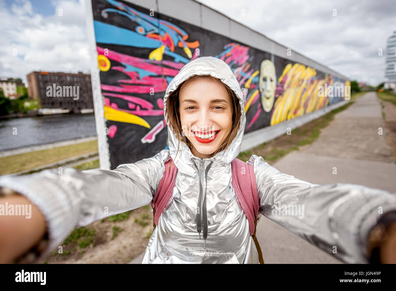 Woman traveling in Berlin Stock Photo - Alamy