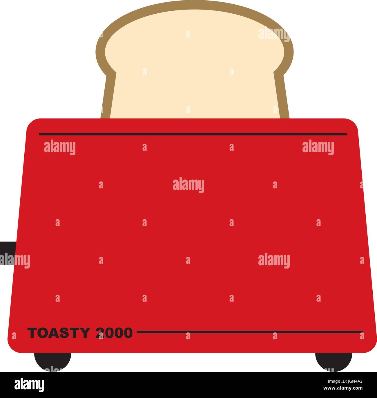 Making toast grill Stock Vector Images - Alamy