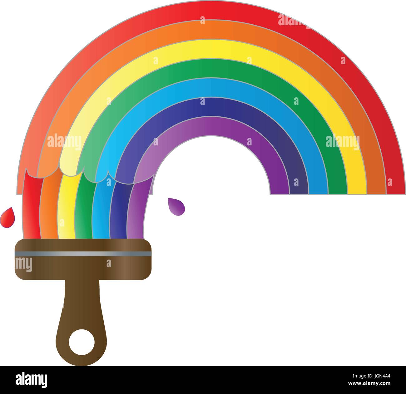 Paint a rainbow Stock Vector Image & Art - Alamy