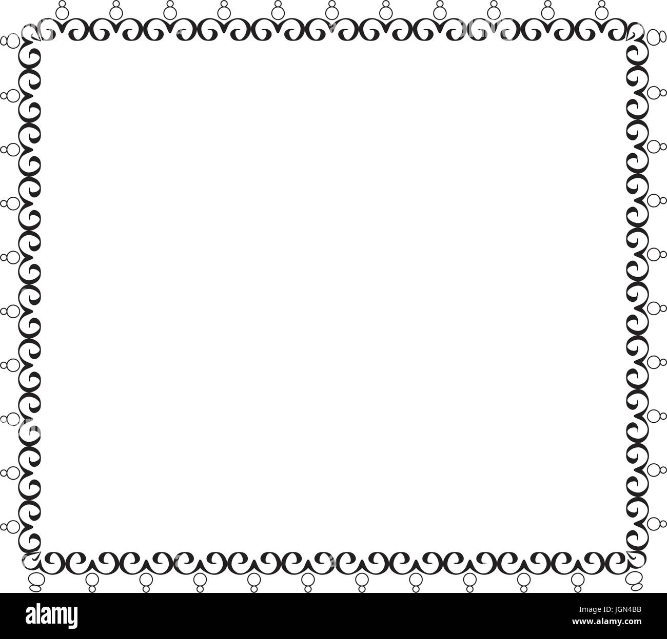 Elegant Victorian with square shape frame vector illustration design ...