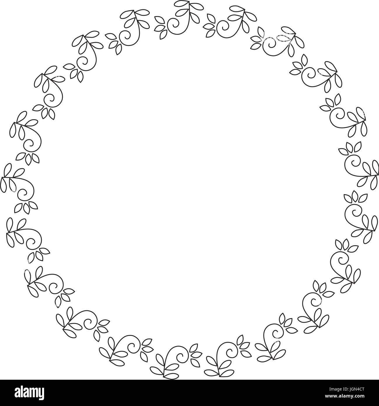 Elegant Victorian with circular shaped frame Stock Vector Image & Art ...