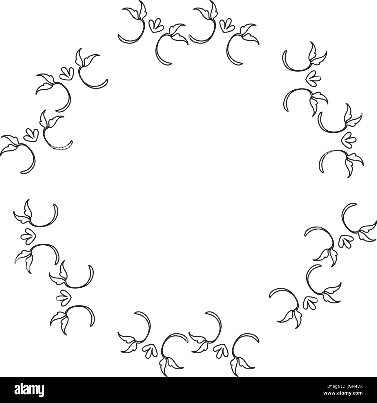 Elegant Victorian with circular shaped frame Stock Vector Image & Art ...