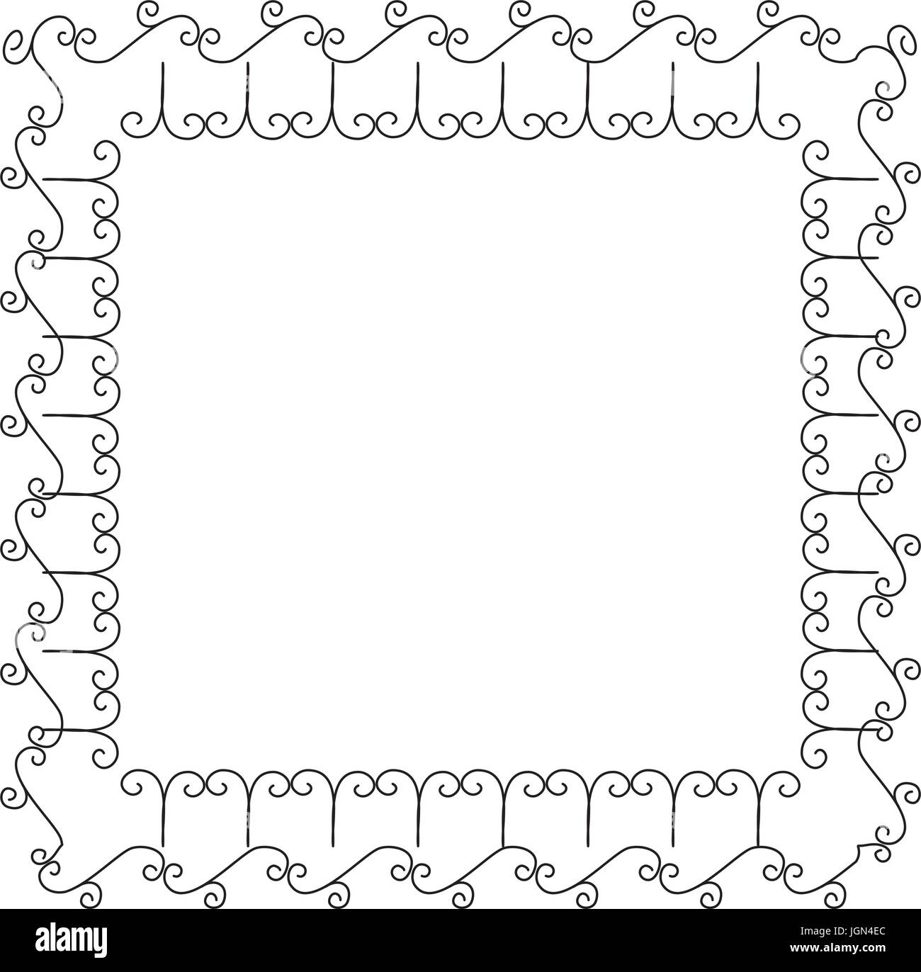 Elegant Victorian with square shape frame Stock Vector Image & Art - Alamy