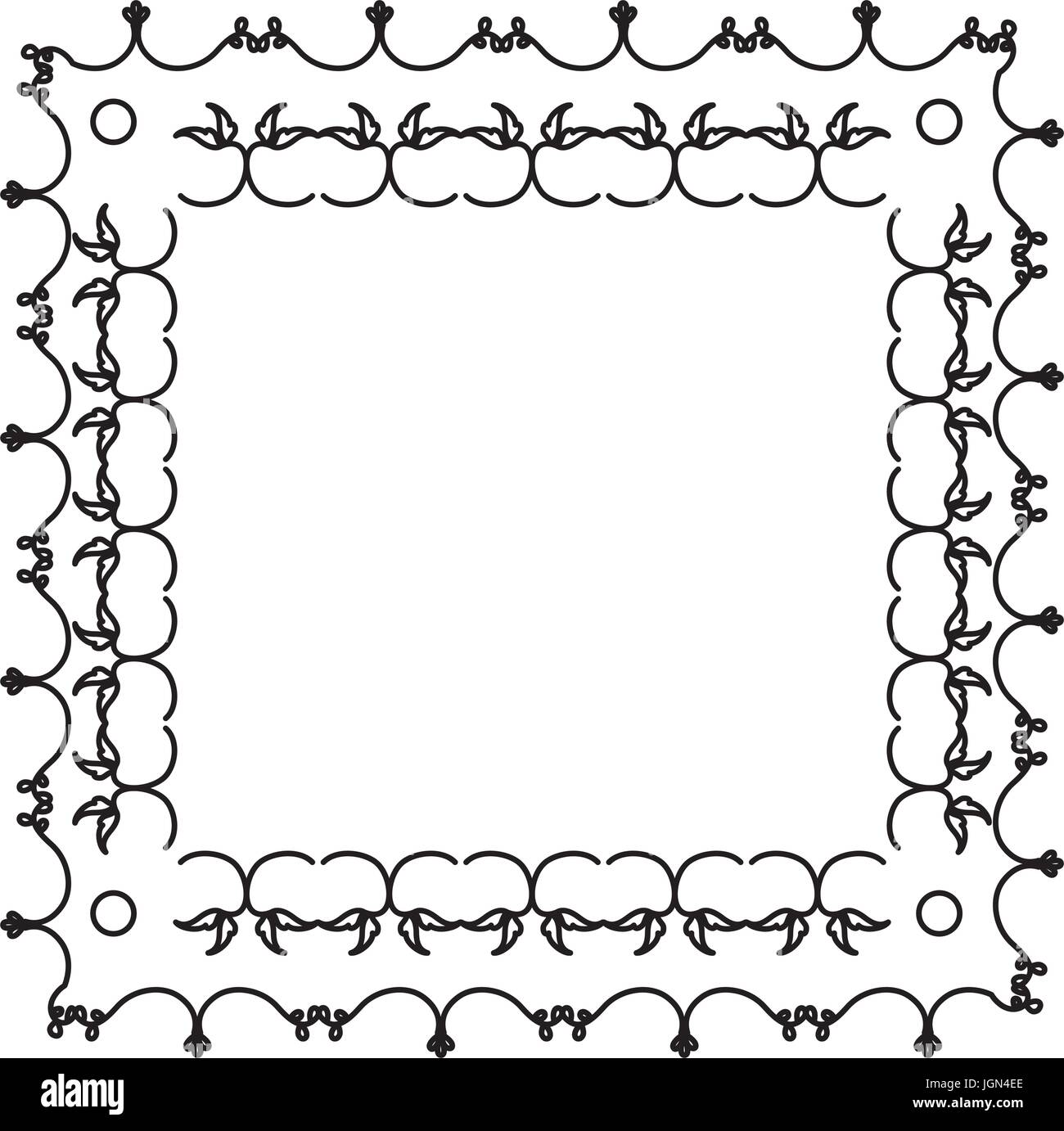 Elegant Victorian with square shape frame Stock Vector Image & Art - Alamy