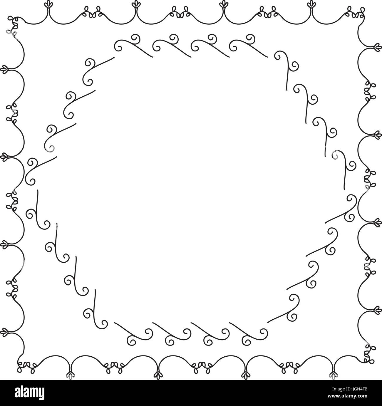 Elegant Victorian with square shape frame Stock Vector Image & Art - Alamy