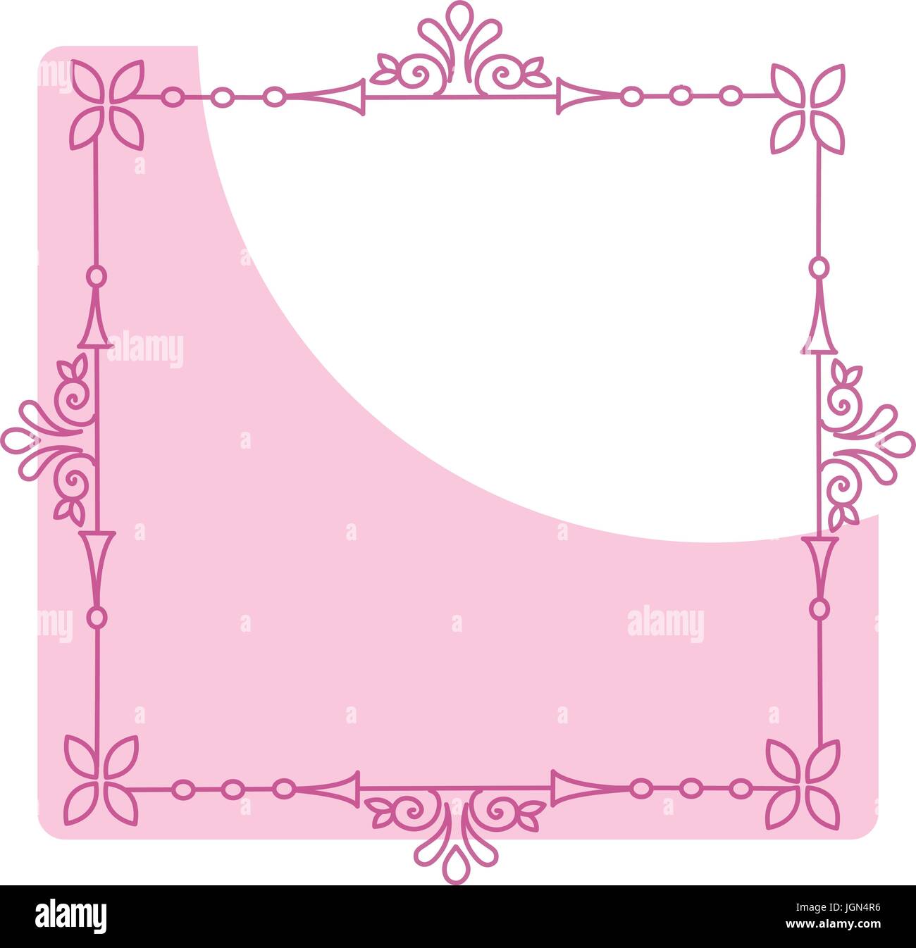 Elegant Victorian with square shape frame Stock Vector Image & Art - Alamy
