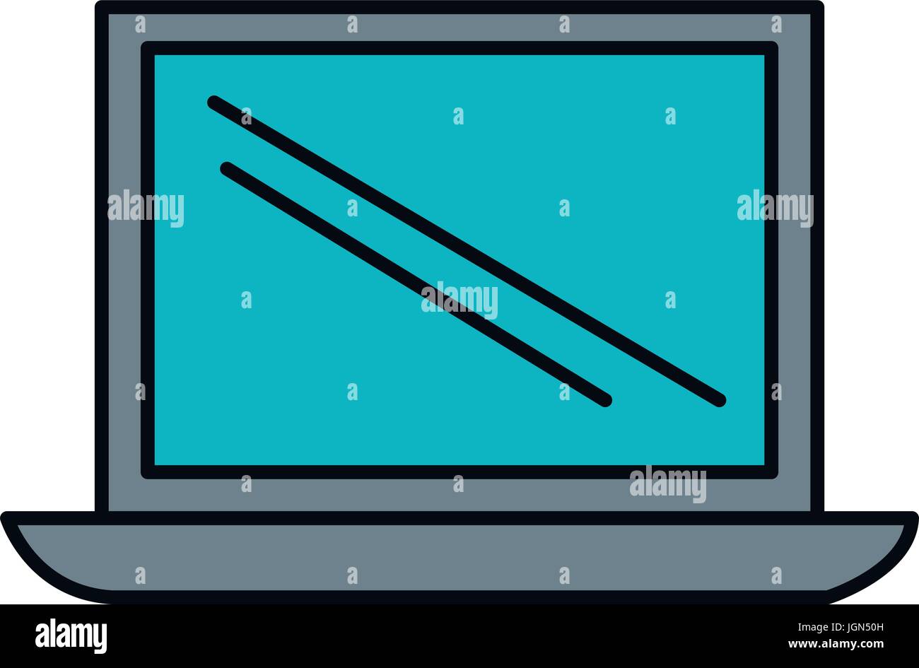 computer laptop isolated icon vector illustration design Stock Vector ...