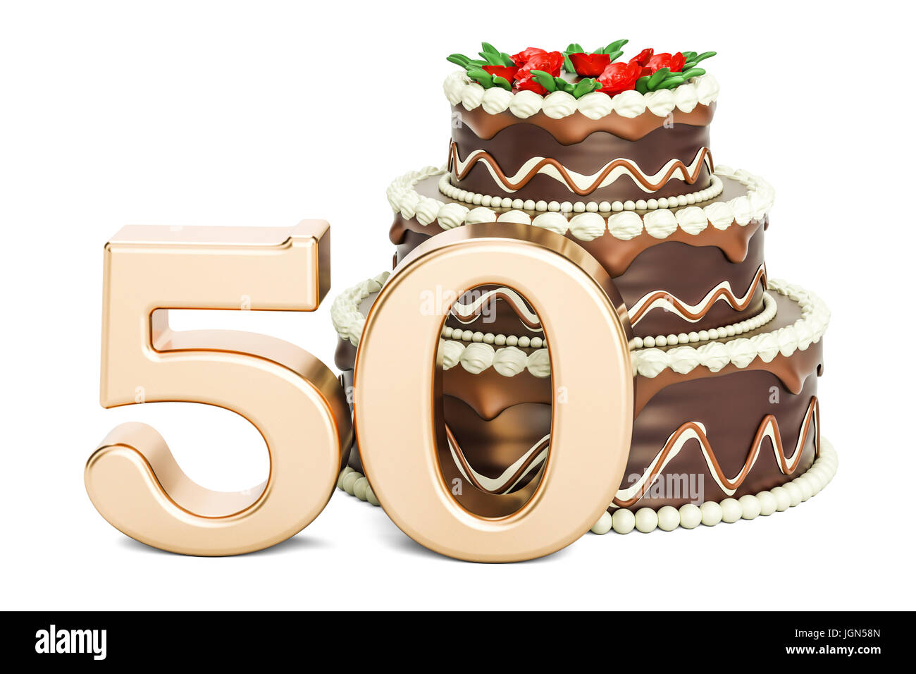 Happy birthday cake 50 hi-res stock photography and images - Alamy