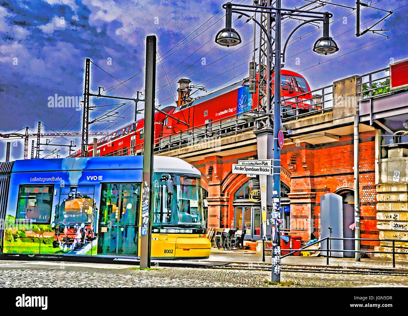 Berlin transit hub Stock Photo - Alamy