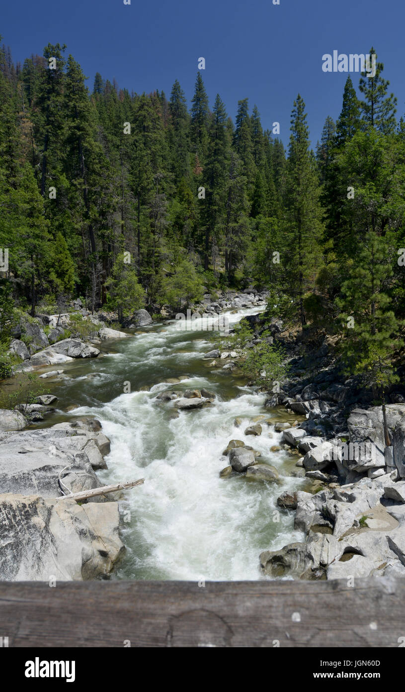 North Fork of the Stanislaus River passing through Calaveras Big Trees ...