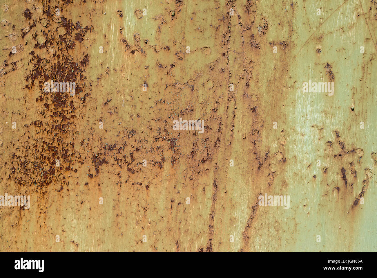 Peeled Rusty Green Metal Wall Background, Old steel painted Container ...