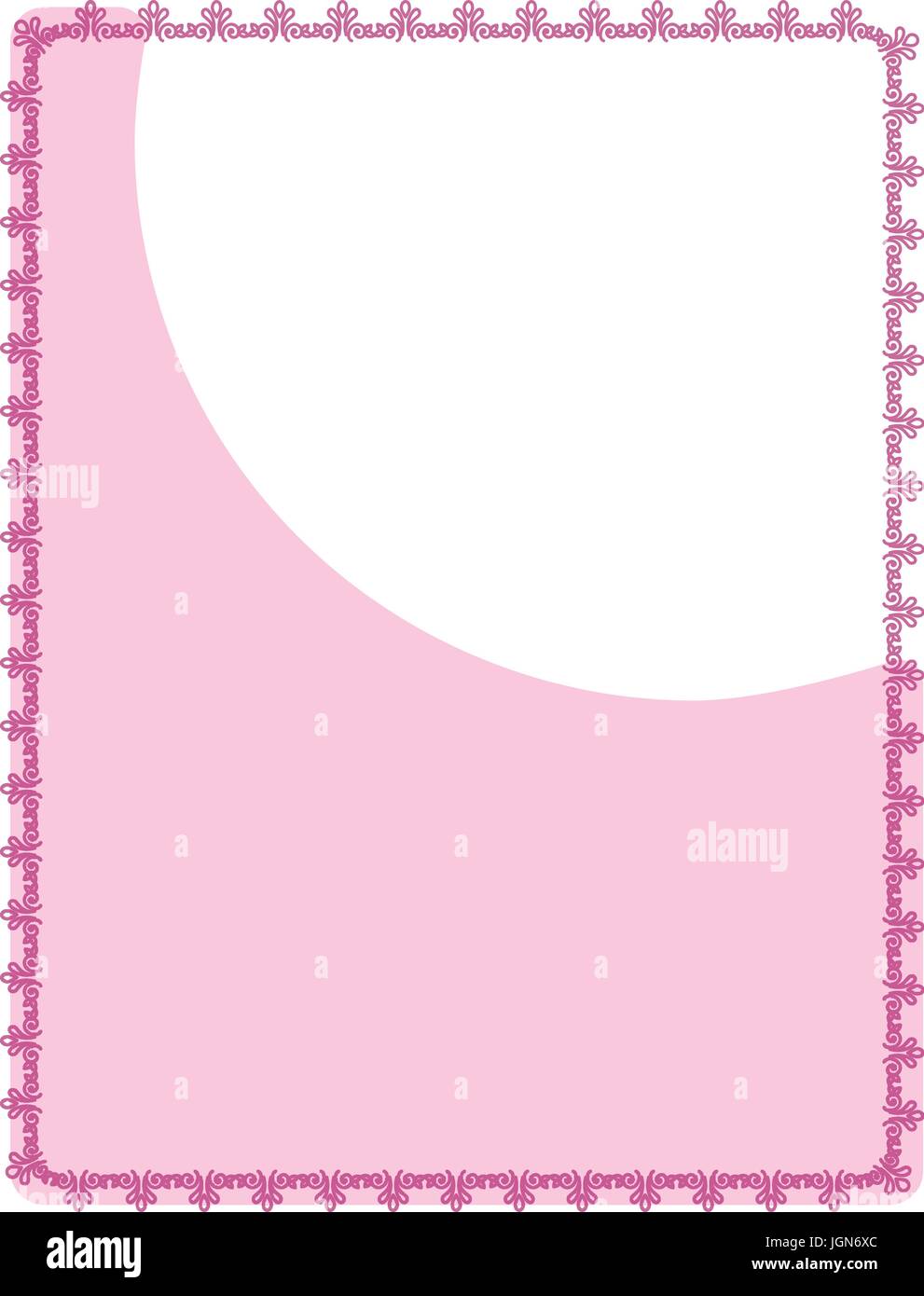 Elegant Victorian with square shape frame vector illustration design ...