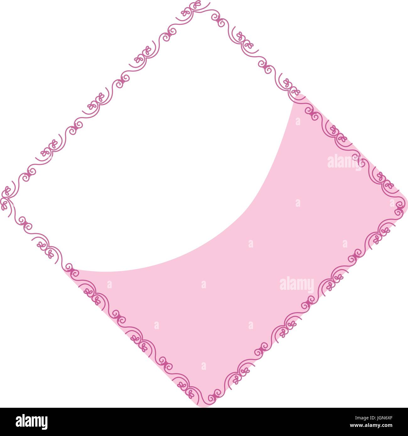Elegant Victorian with diamond shape frame vector illustration design ...