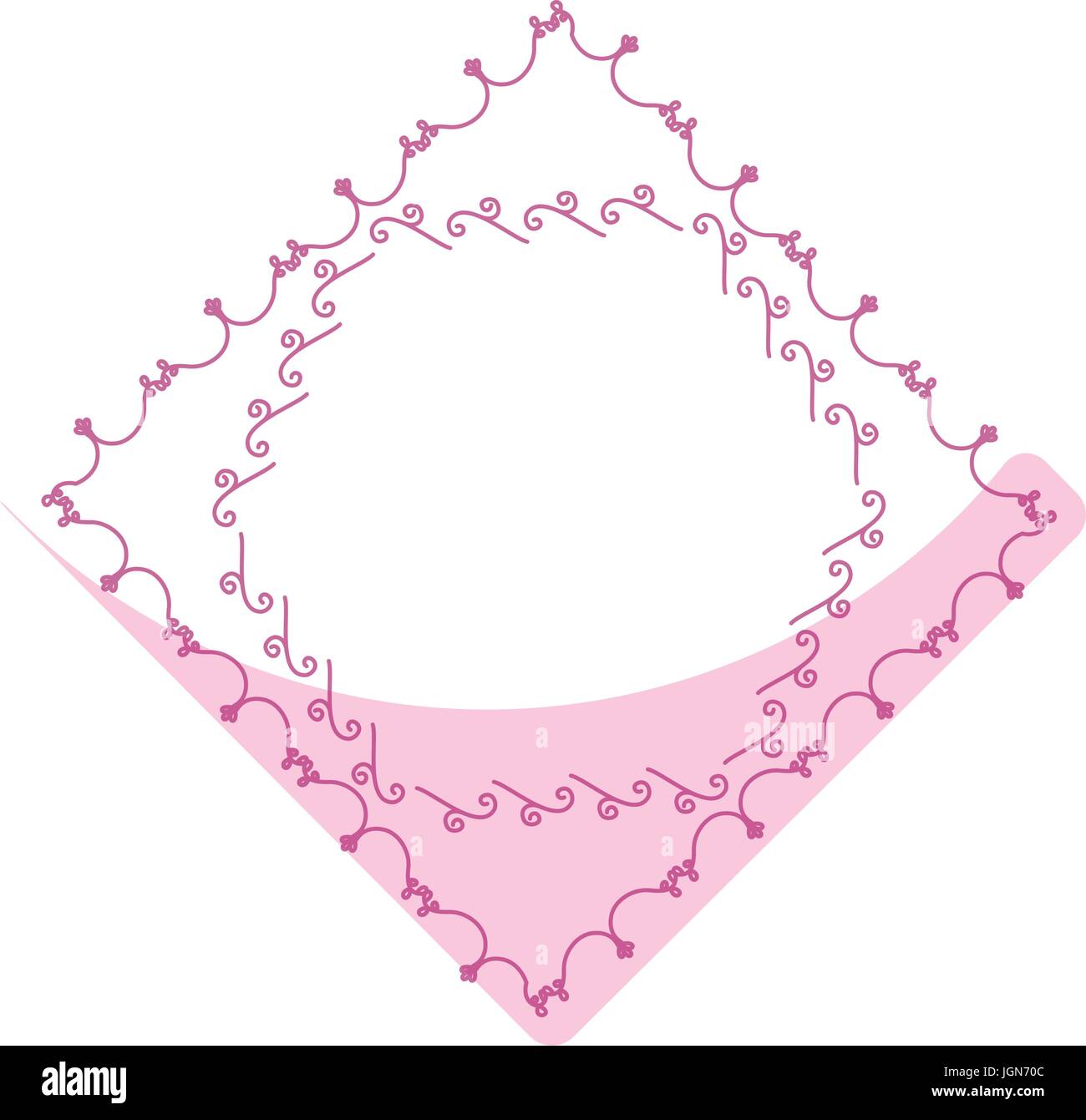 Elegant Victorian with diamond shape frame vector illustration design ...