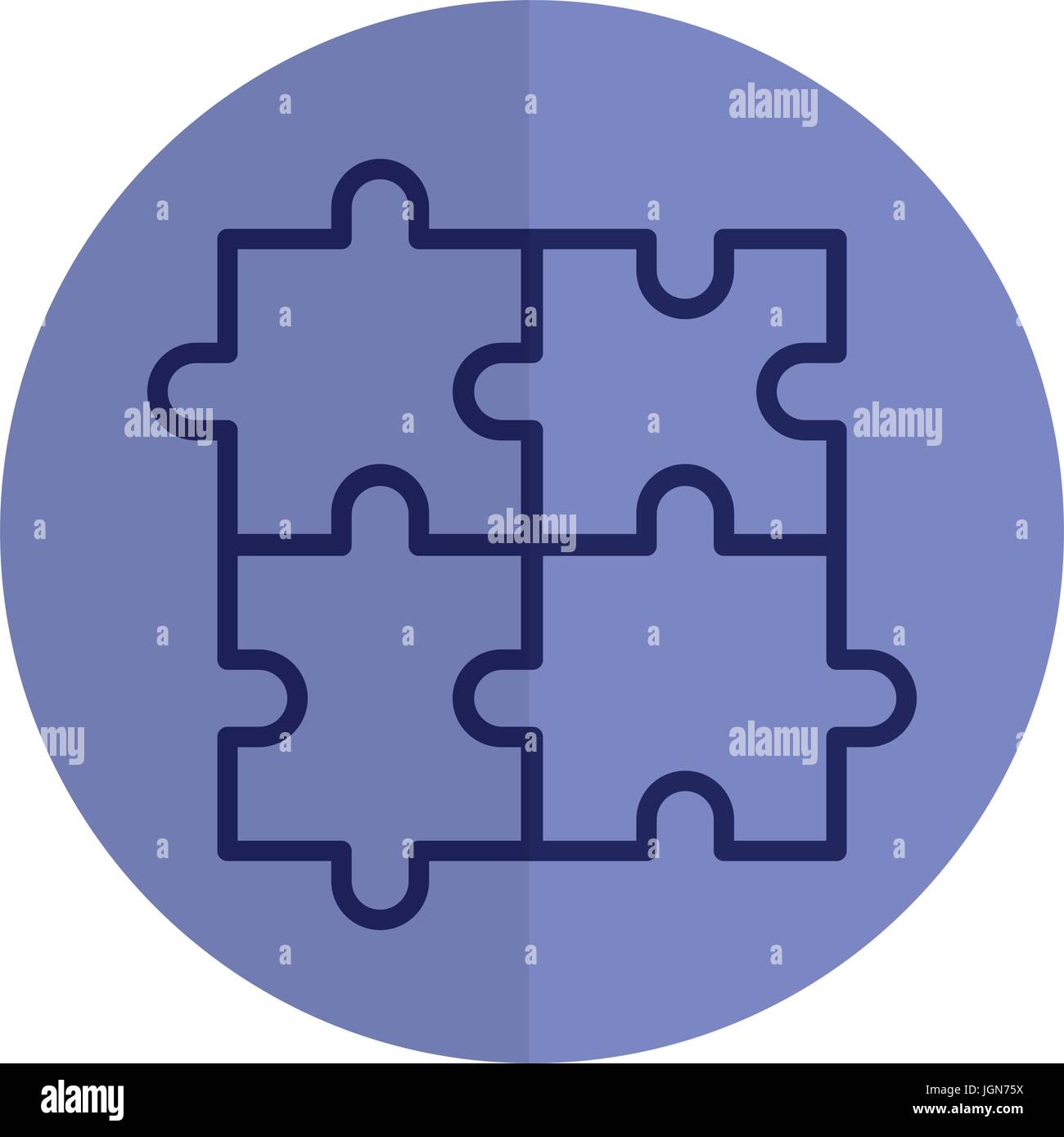 Puzzle tokens flat icon vector illiustration design image Stock Vector ...