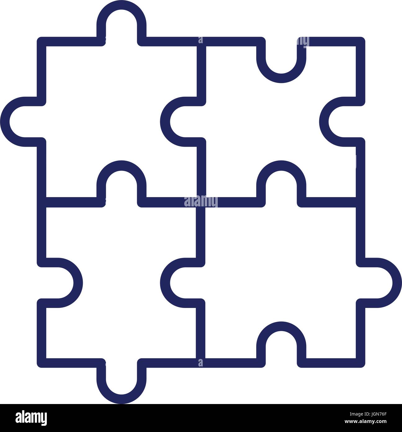 Puzzle tokens flat icon vector illiustration design image Stock Vector ...