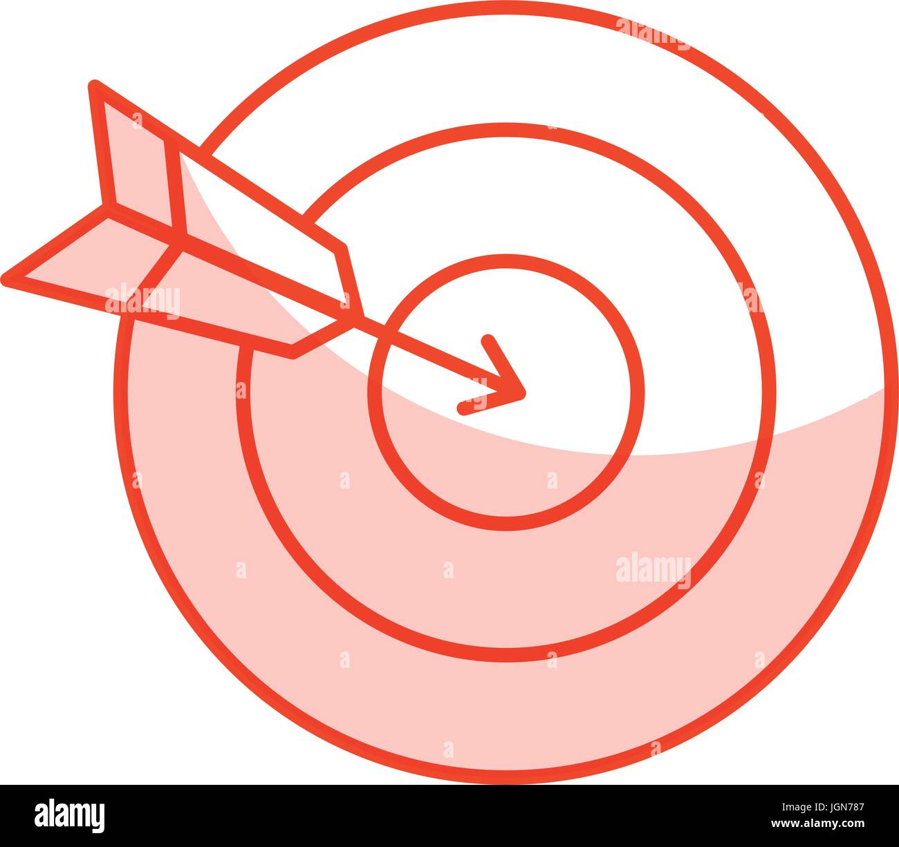 target with arrow icon vector illustration design Stock Vector Image ...