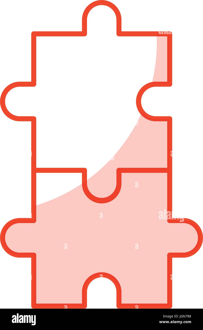 Puzzle tokens flat icon vector illiustration design image Stock Vector ...