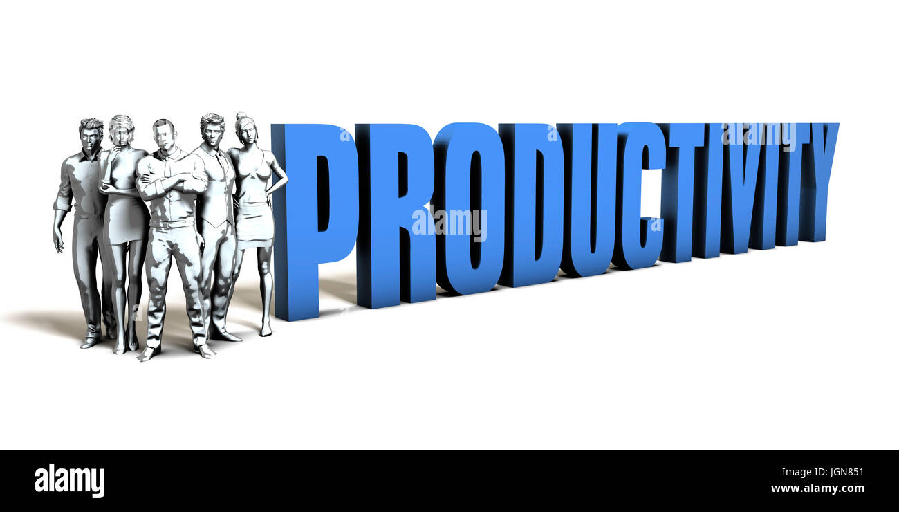 Productivity Business Concept as a Presentation Background Stock Photo ...