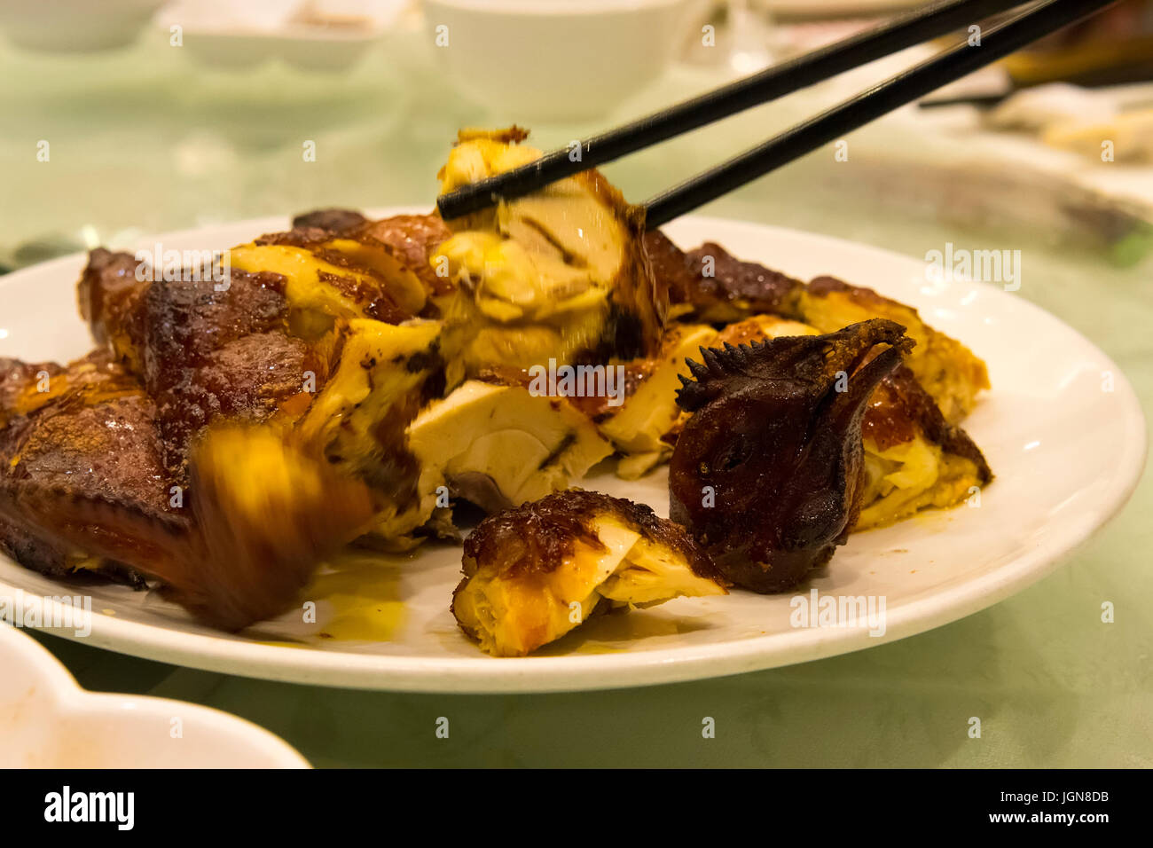 Chinese roasted chicken, Hong Kong, China Stock Photo - Alamy