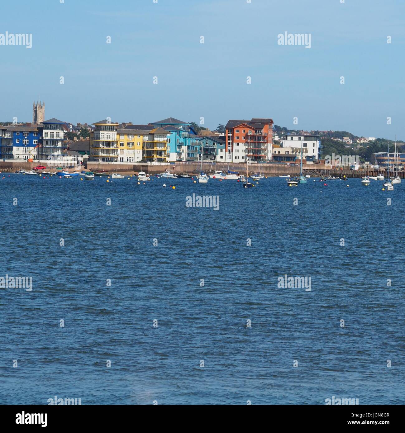 Exemouth from the river exe Stock Photo - Alamy