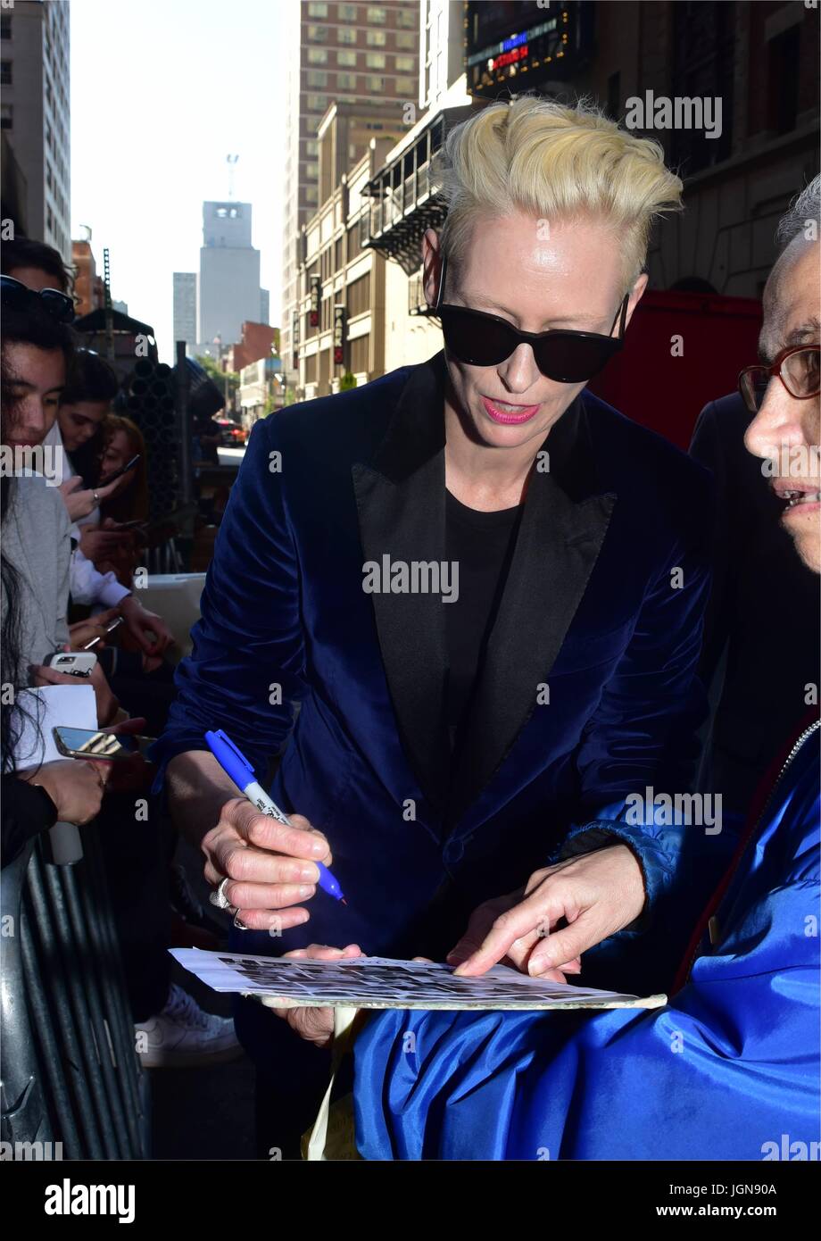 Celebrities at the 'The Late Show with Stephen Colbert' in New York ...