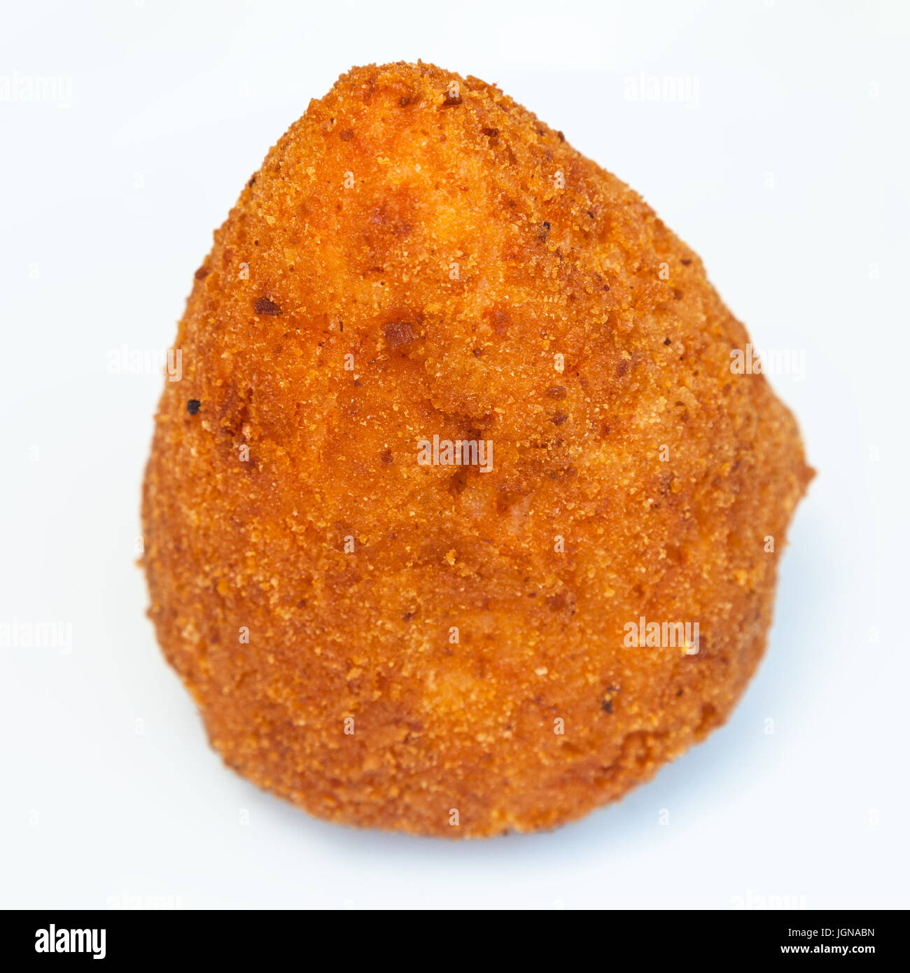 traditional sicilian street food - one meat stuffed rice ball arancini ...
