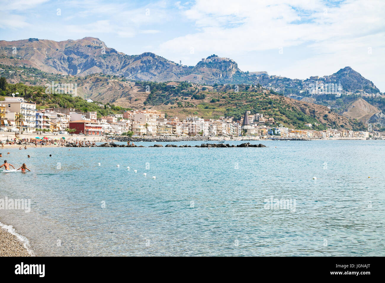 The waterfront of giardini naxos hi-res stock photography and images ...