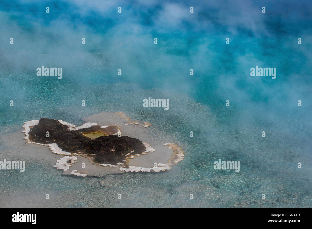 Blue Hot Springs, Yellowstone National Park, Wyoming USA, by Bruce ...