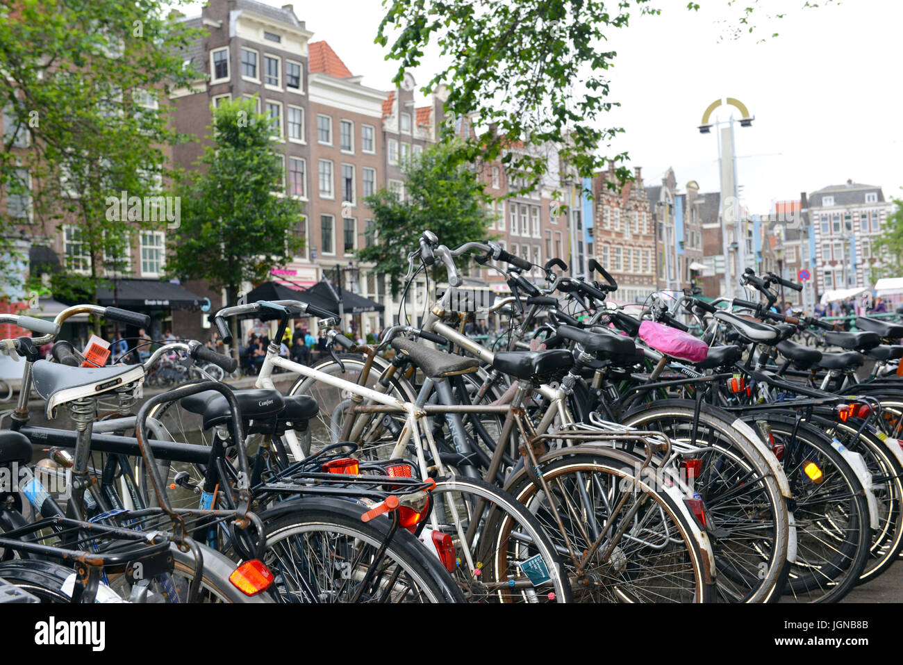 AMSTERDAM CIRCA JULY 2017. As global warming concerns mount and cities ...