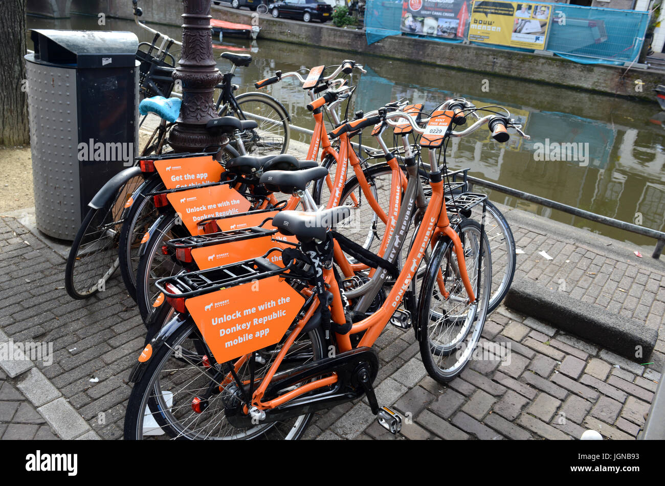 AMSTERDAM CIRCA JULY 2017. As global warming concerns mount and cities ...