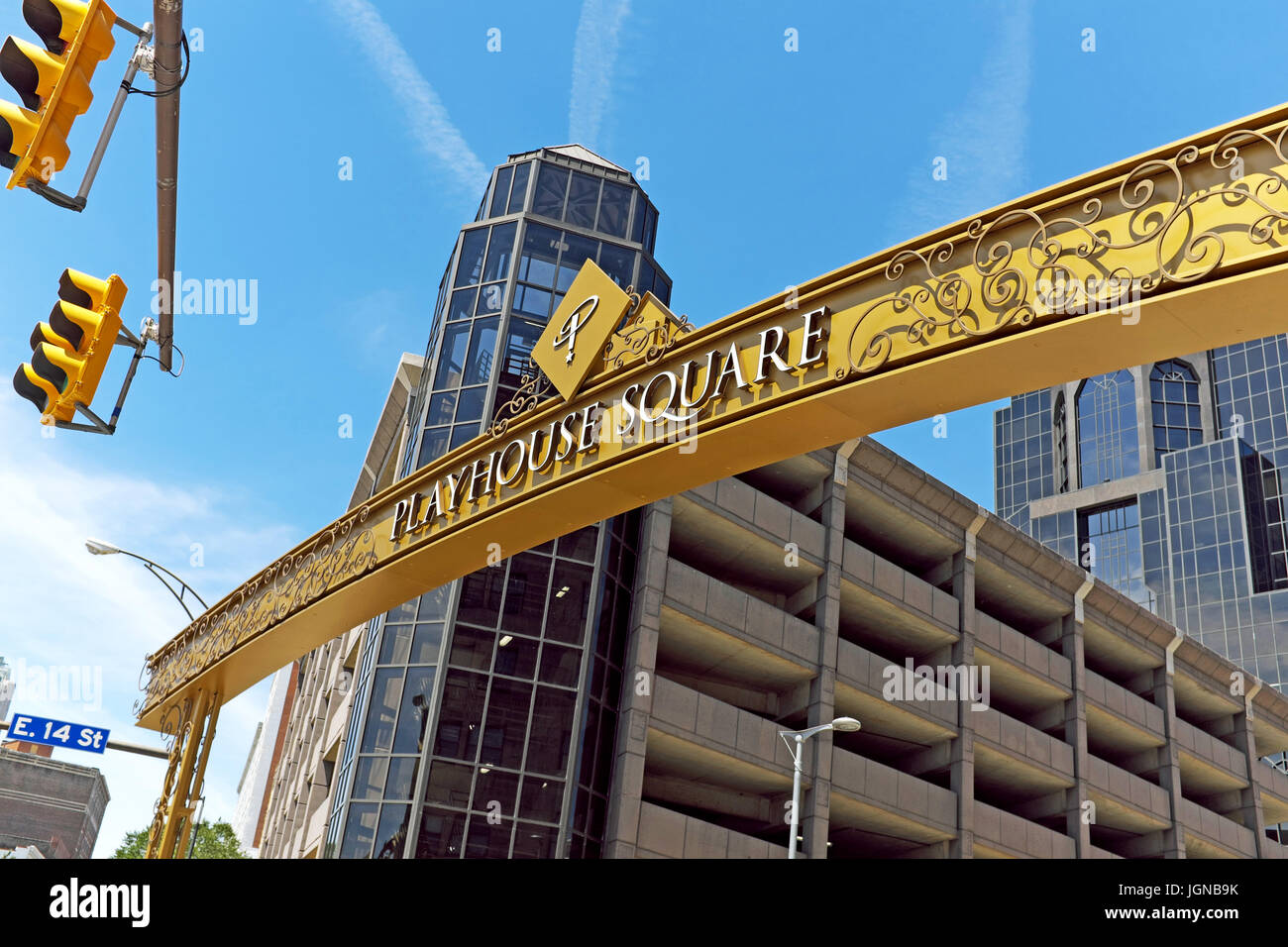 Cleveland theater district sign hi-res stock photography and images - Alamy