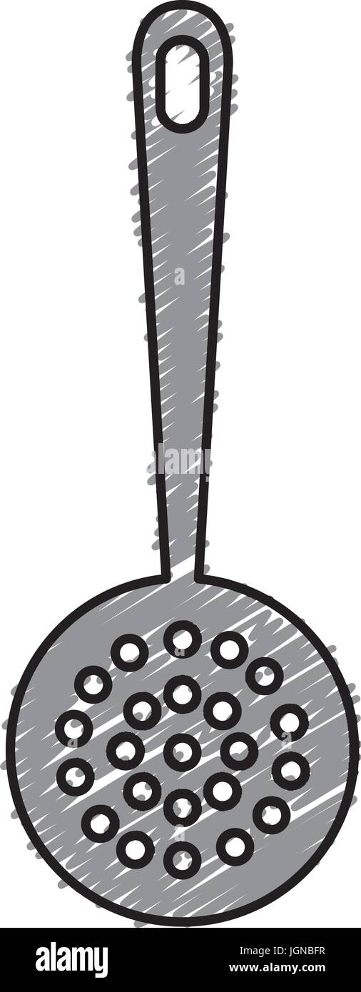 fry spoon cutlery icon vector illustration design Stock Vector Image ...