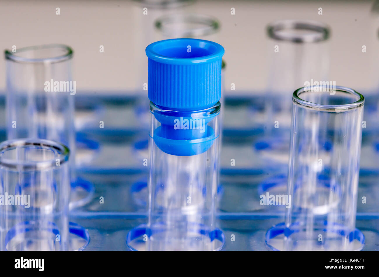 Macro shot of empty chemistry test tubes Stock Photo - Alamy