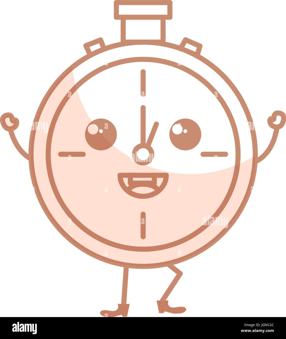 chronometer timer kawaii character vector illustration design Stock ...