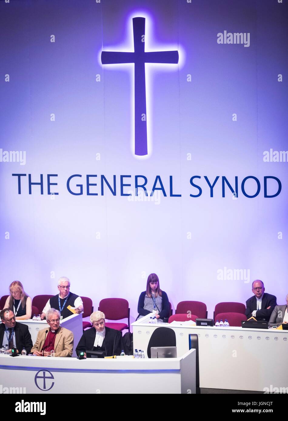 A general view of the meeting at the Church of England General Synod at ...