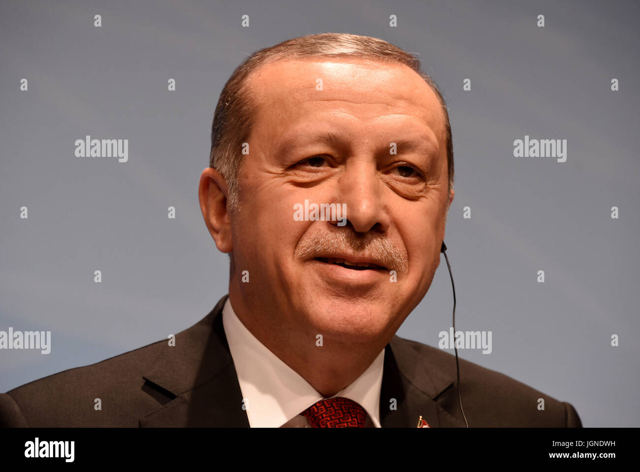Hamburg, Germany. 8th July, 2017. Turkish president Recep Tayyip ...
