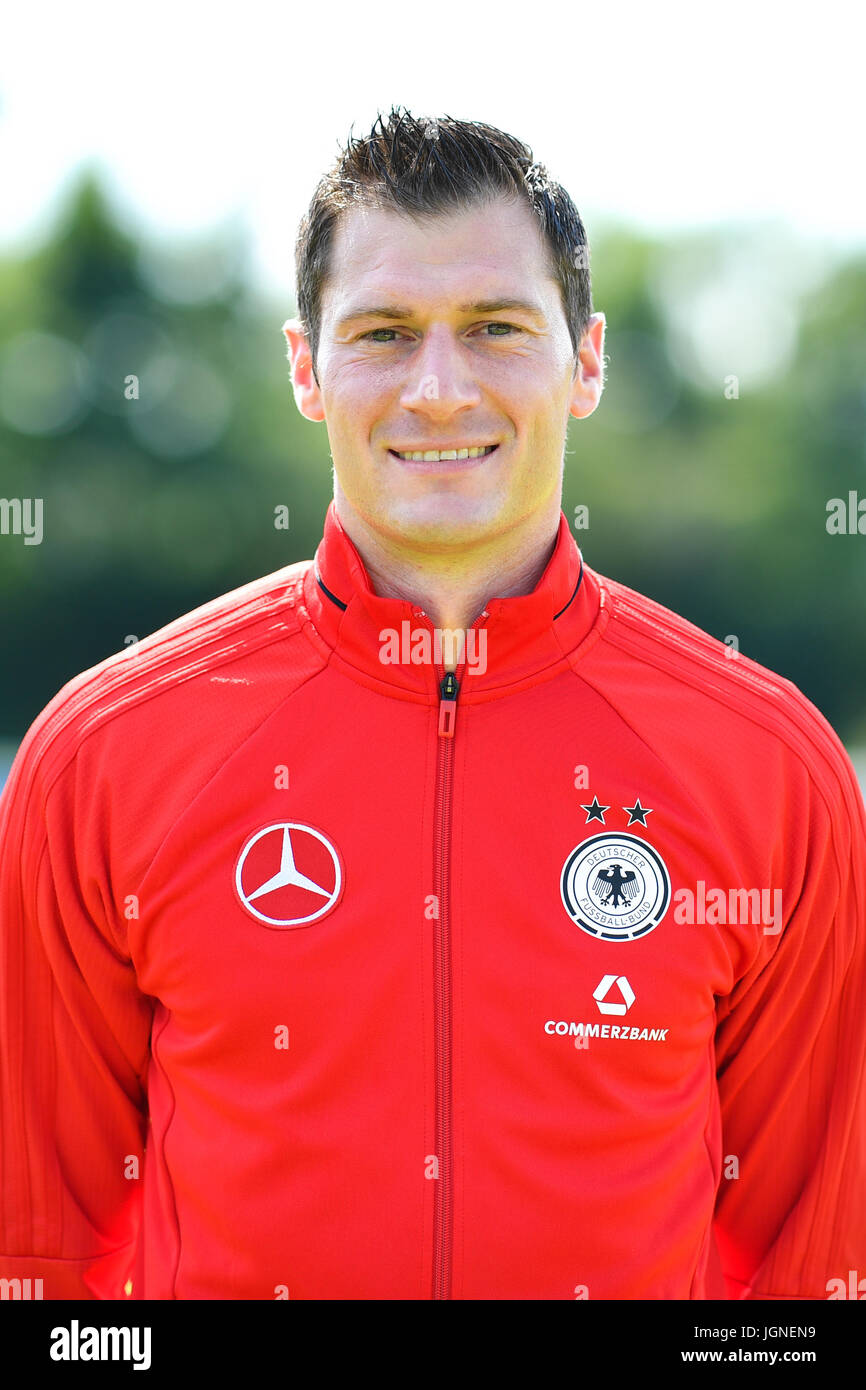 Goalkeeper coach Simon Panter, photographed during a photo call with ...