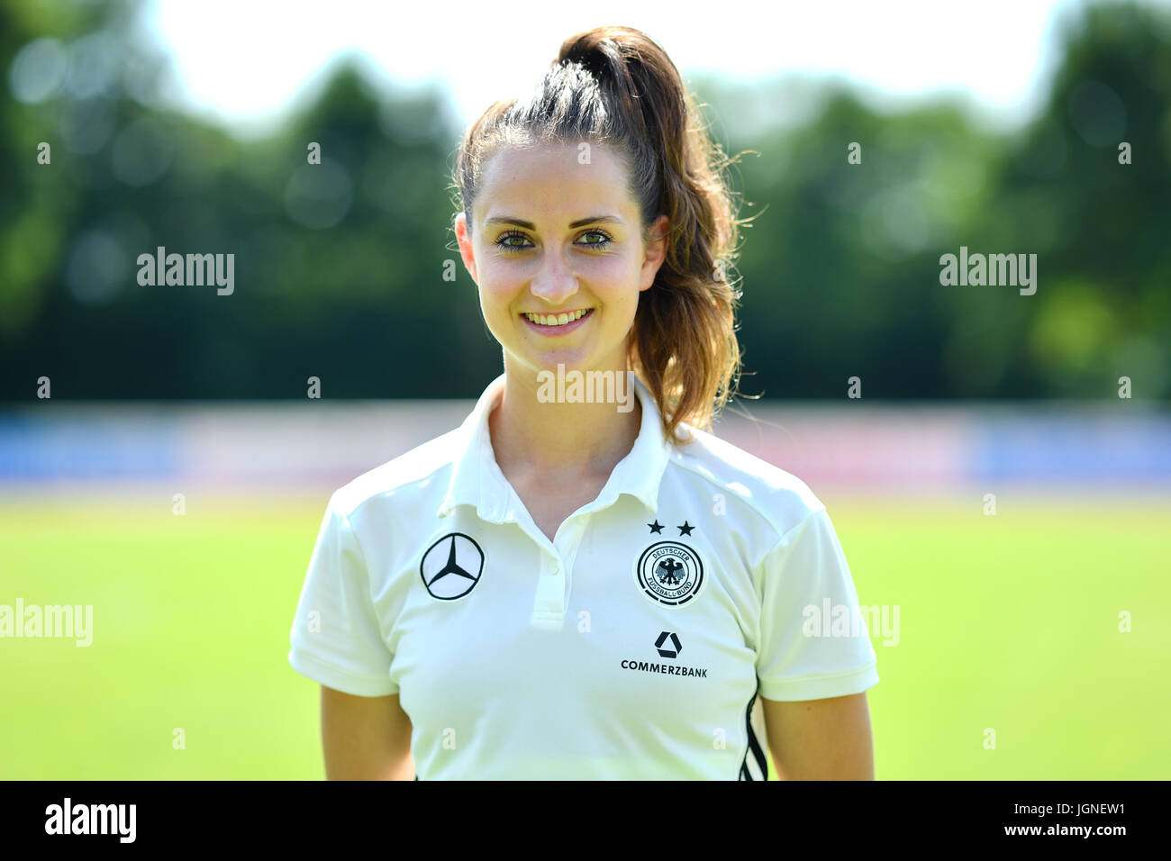 Sara Daebritz, photographed during a photo call with the German women's ...
