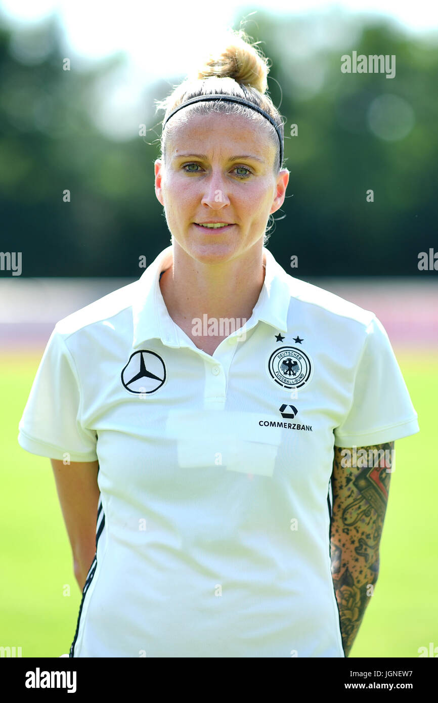 Anja Mittag, photographed during a photo call with the German women's ...