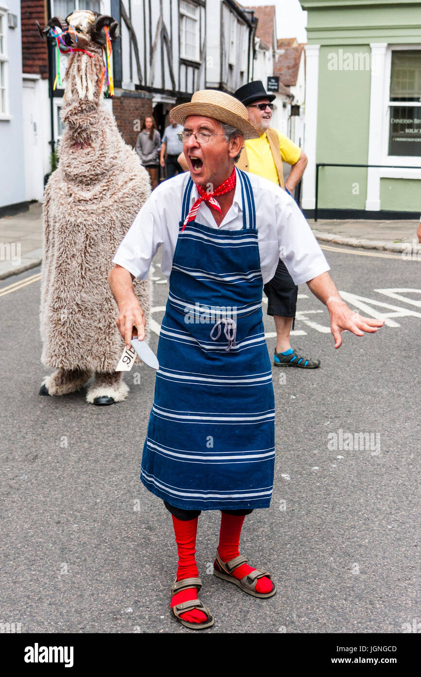 The Thameside Mummers performing one of their traditional mumming plays ...