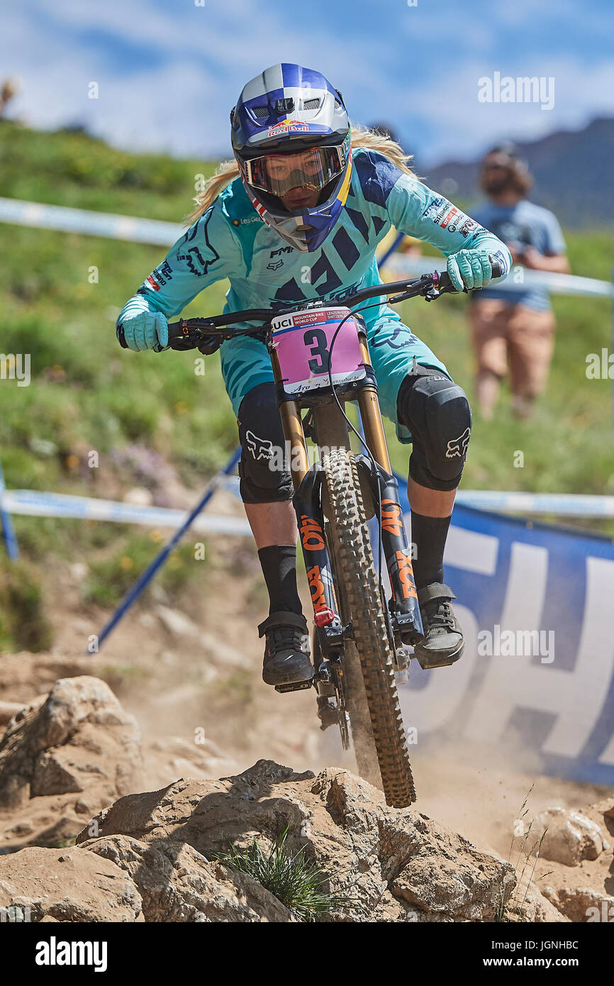 Lenzerheide, Switzerland. 7 July 2017. Tahnee Seagrave from TRANSITION ...