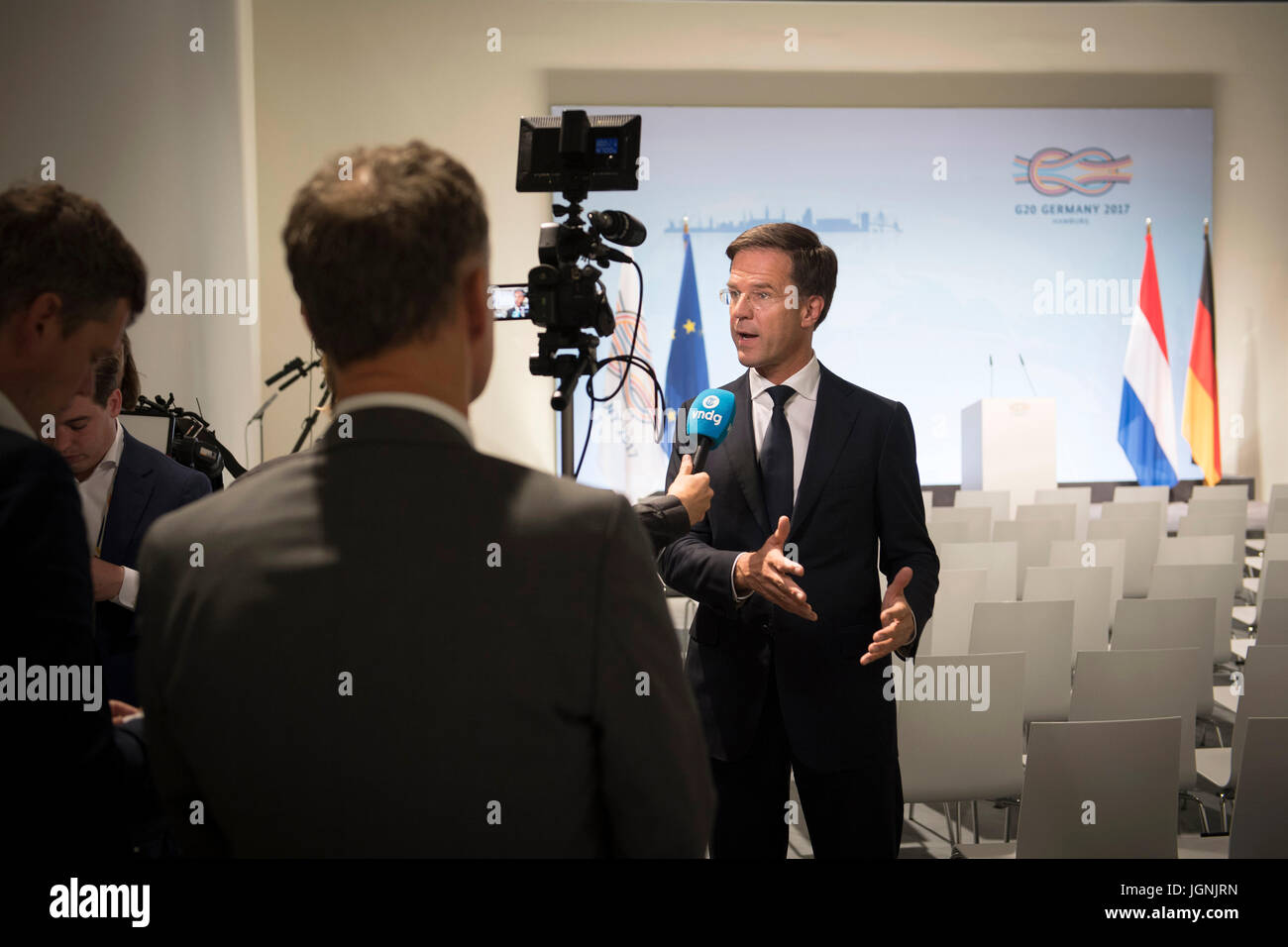 Dutch Prime Minister Mark Rutte during a press conference at the ...