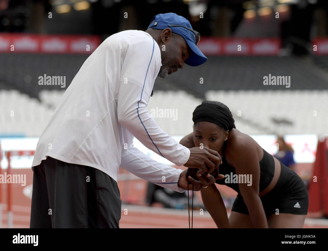 Kentucky Wildcats coach Edrick Floreal (left) and Kendra Harrison aka ...