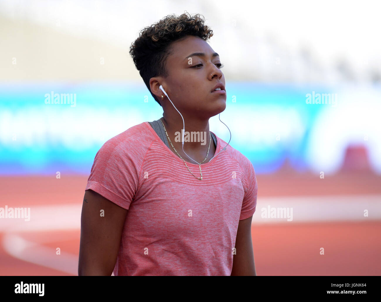 Kaylin Whitney (USA) during a training session prior to an IAAF Diamond ...