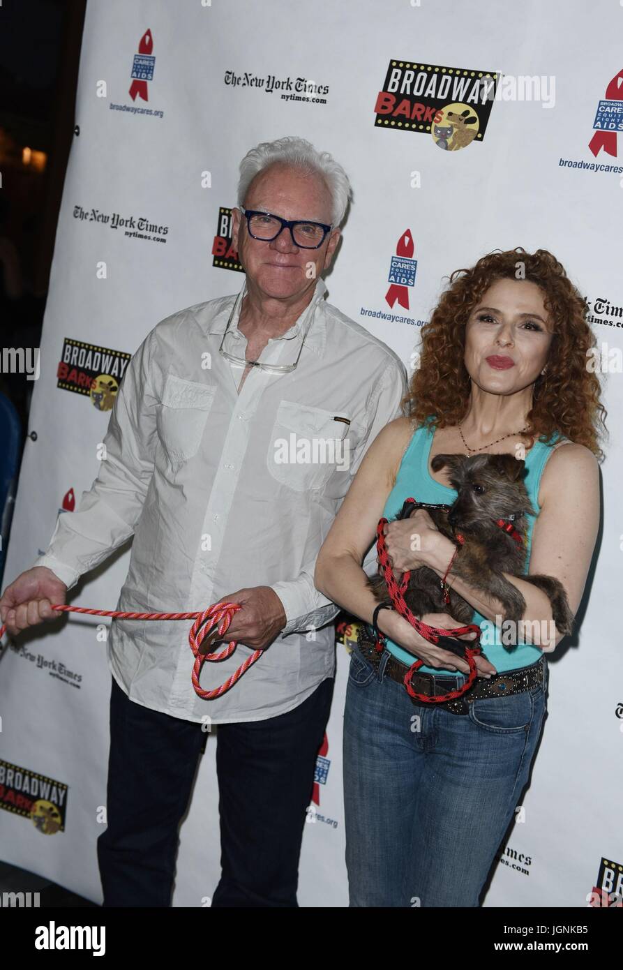 New York, NY, USA. 8th July, 2017. Malcolm McDowell, Bernadette Peters ...