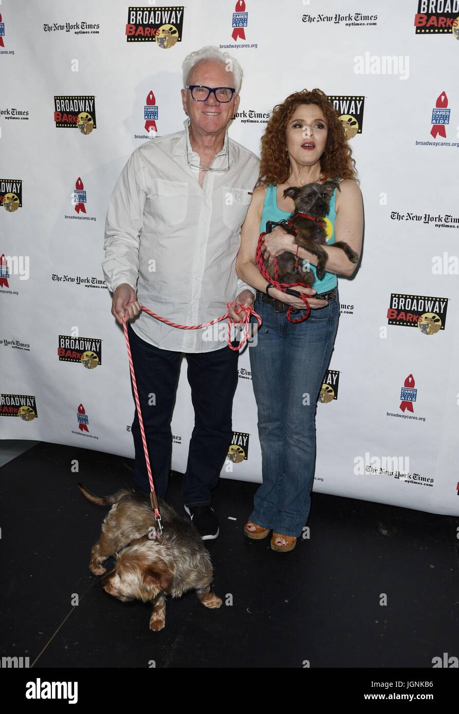 New York, NY, USA. 8th July, 2017. Malcolm McDowell, Bernadette Peters ...