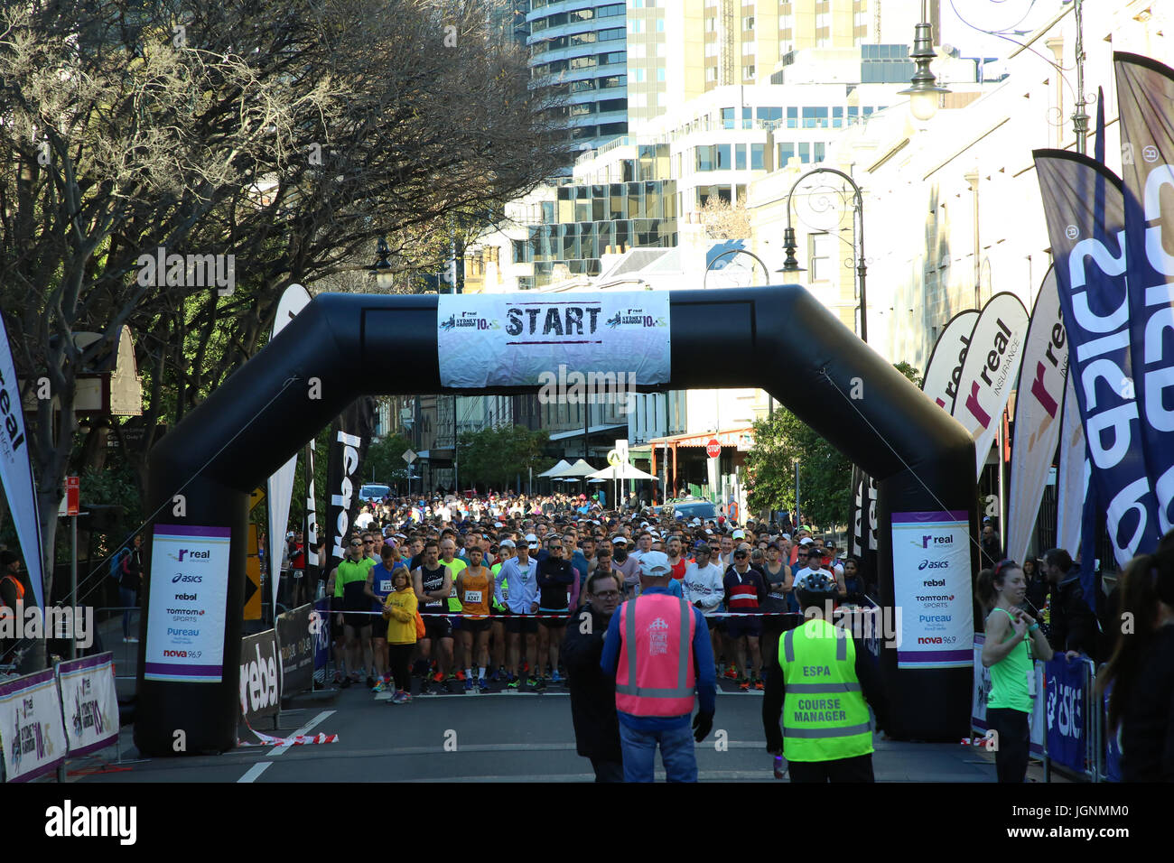 Sydney, Australia. 9 July 2017. Pictured: runners await the start of ...