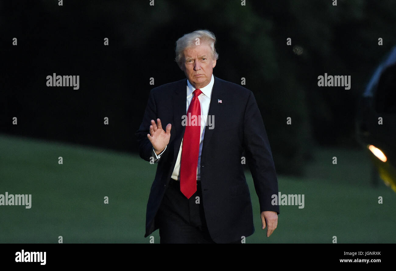 Washington, DC. 8th July, 2017. United States President Donald J. Trump ...