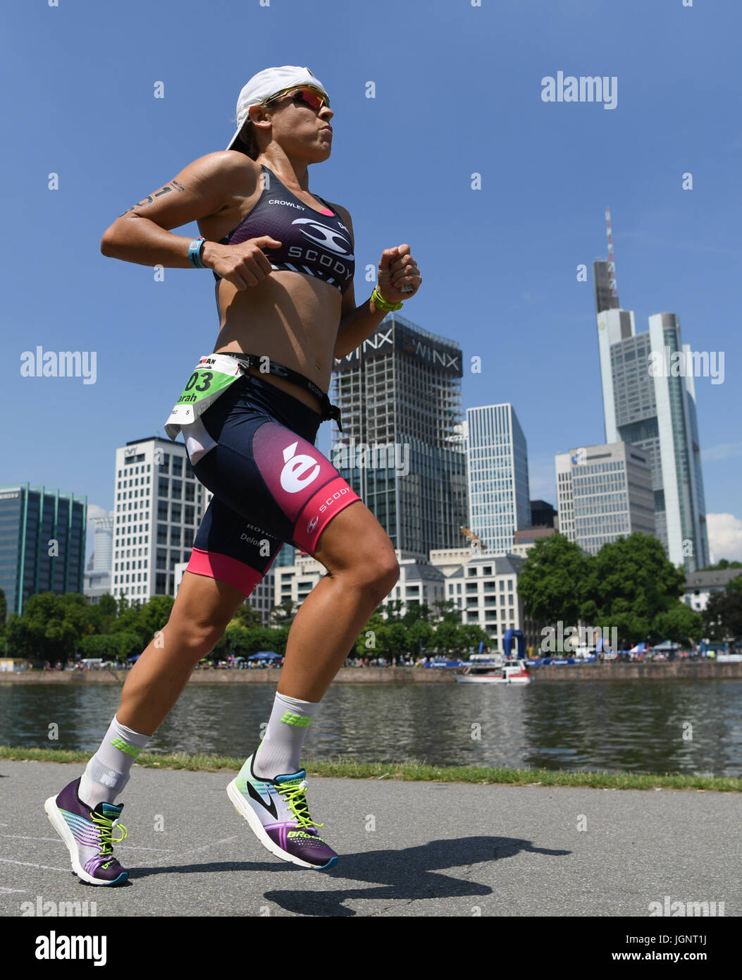 Frankfurt, Germany. 9th Jul, 2017. Australian athlete Sarah Crowley ...
